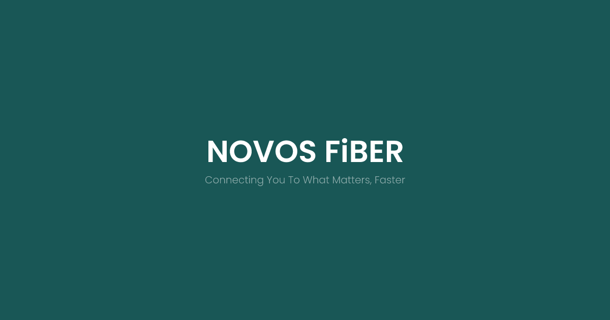 Enhance Your Home's Value by 3.1% with NOVOS Fiber Internet